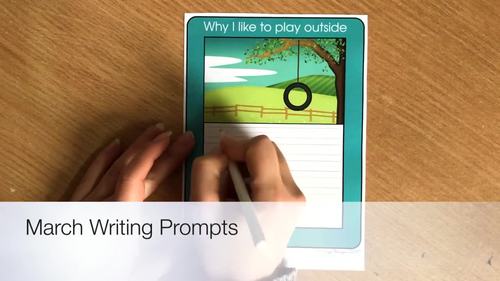 March writing prompts for Kindergarten by CrazyCharizma | TpT