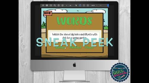 NO Print Spring Garden Articulation - SH Ed Distance Learning | TpT