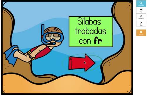 Boom Cards in Spanish- Sílabas trabadas con FR by La Maestra Pati Bilingue