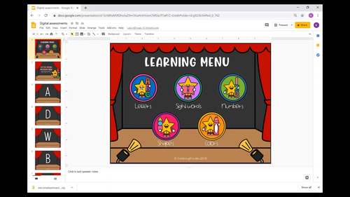Digital Assessments - google slides by Keeping Kinder | TpT