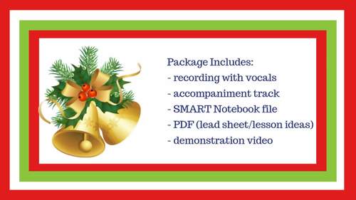 Christmas Song & Activity | Jingle Bells | Holiday | mp3s, PDF, SMART ...