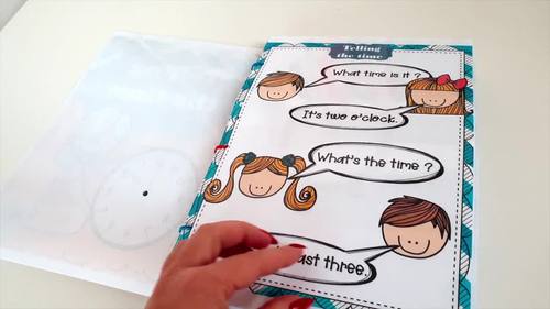Telling The Time - Interactove book | TPT