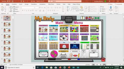 My Body -- NO PREP LESSON by Amanda's ESL | TPT