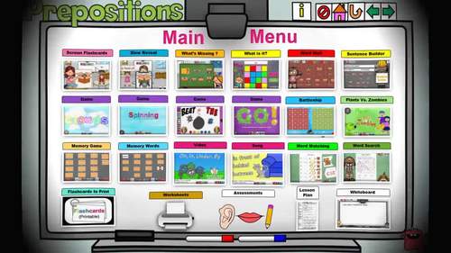 Prepositions Lesson -- NO PREP PowerPoint Interactive Flashcards, Games ...