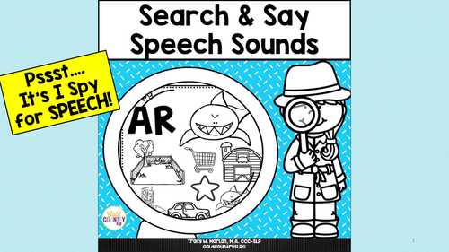 Search & Say Speech Sounds by GoldCountrySLP On-the-Go SLP | TpT