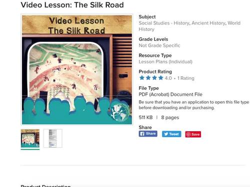 Video Lesson: The Silk Road by Social Studies Studio | TPT