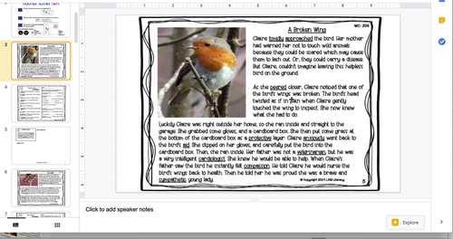 Digital Context Clues Reading Passages with Vocabulary, Fiction and ...