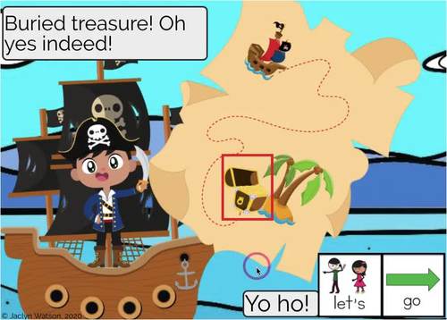 Digital Core Word Book: Yo ho! Let's go! | Boom Card™ Book | TpT