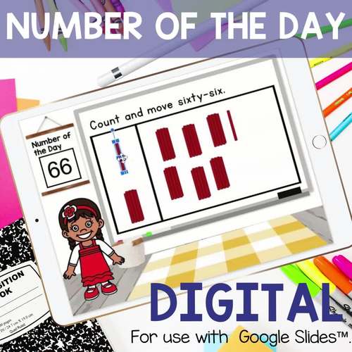 Digital Number of the Day Google Slides™ Distance Learning #61-90 | 330 ...