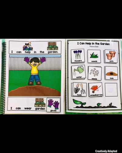 In the Garden Adapted Book PreK-2 ELL SPED by Creatively Adapted ...