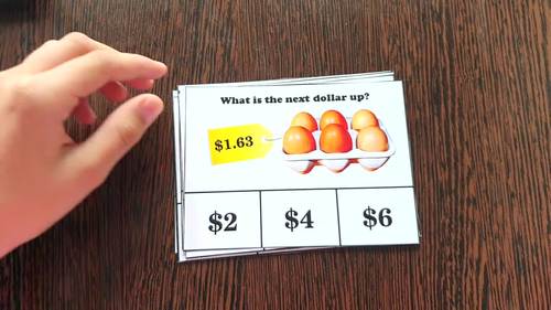 Next Dollar Up Clip Cards | Life Skills Money Special Education Activity