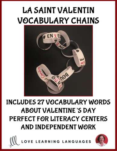 French Valentine's Day Vocabulary Activity - La Saint Valentin | TPT