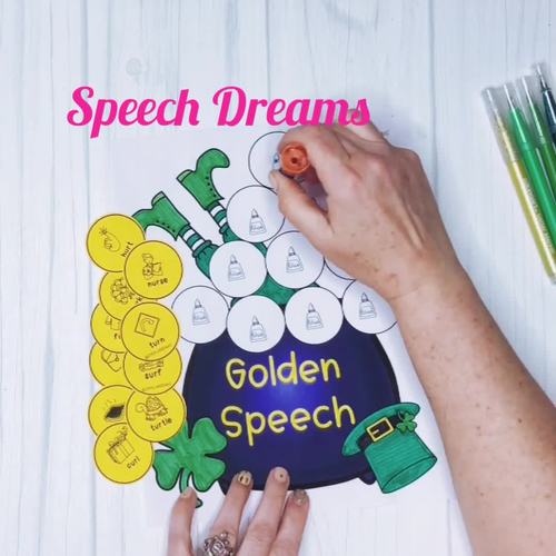 St. Patrick's Day Speech Therapy Craft Leprechaun Cut and Glue by ...