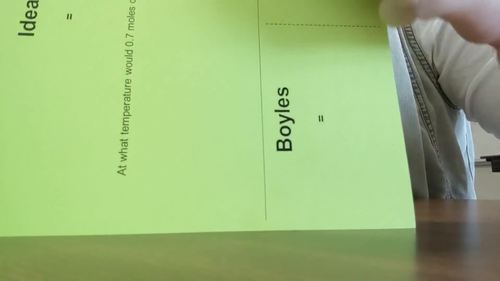 Gas Law Notes Foldable – Includes Ideal by Chemistry on a Cart | TPT