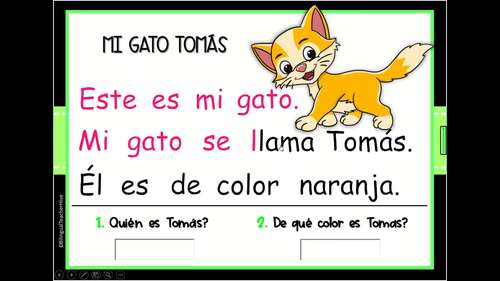 DIGITAL Reading in Spanish Level 1 by Bilingual Teacher Hive | TPT