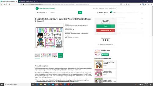 Long Vowel Build the Word with Magic E Bossy E Silent E for Google Slides