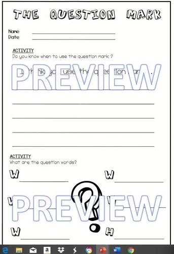 English - Punctuation - The Question Mark by Mr Smith's Stuff | TPT