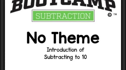 Subtraction Bootcamp: Subtracting to 10 (No Theme) | TpT