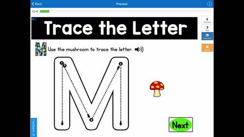Letter M Alphabet Activities | Digital Task Cards with Boom Learning