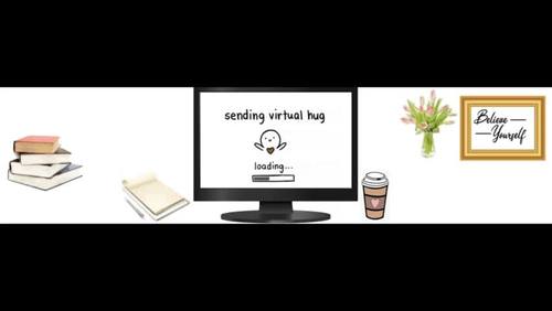 Google Classroom Anime Banner - Sending Virtual Hug by Olivia and Becky