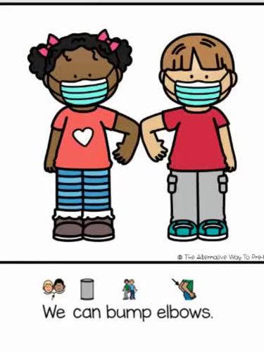 Social Distance Greetings Social Story by The Alternative Way to Pre-K