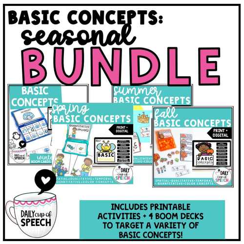 Basic Concepts Speech Therapy | Winter Spring Summer Fall Basic ...