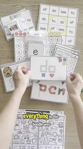 ULTIMATE Kindergarten Phonics Bundle | Centers, Decodables, Small Group ...
