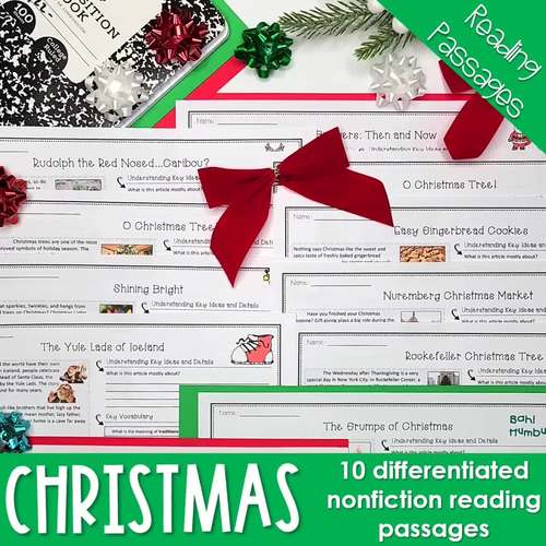 Christmas Nonfiction Reading Comprehension Passages and Questions