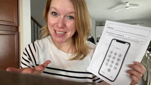 My Contact Information- Learning phone number, address, family | TPT