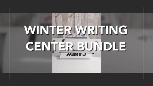 Winter Writing Stations Bundle - Vocabulary Word Cards Kindergarten ...