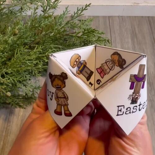 Easter Finger Puzzle | Jesus' Resurrection Bible Fortune Teller ...