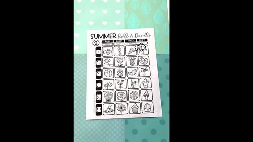 Summer Doodle Drawing Lesson • Roll A Doodle | TpT