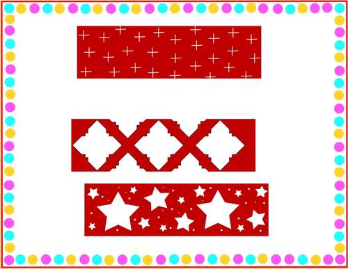 Printable Bright Bulletin Board Borders, Classroom Borders, Border Trims