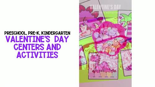 Valentine's Day Centers and Activities for Preschool and PreK | TPT