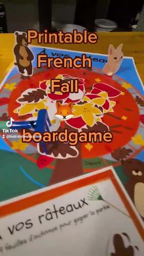 French boardgame Autumn / Fall theme | Jeu de société sur l’automne