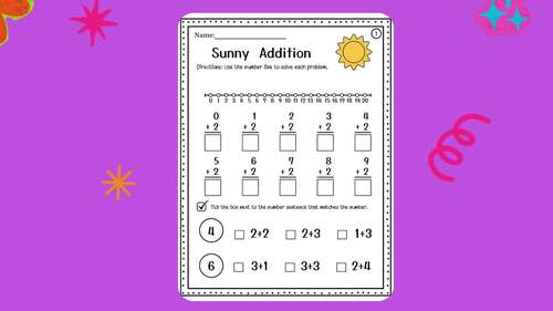 Addition and Subtraction Within 20 : Summer Math Fun For Grade 1