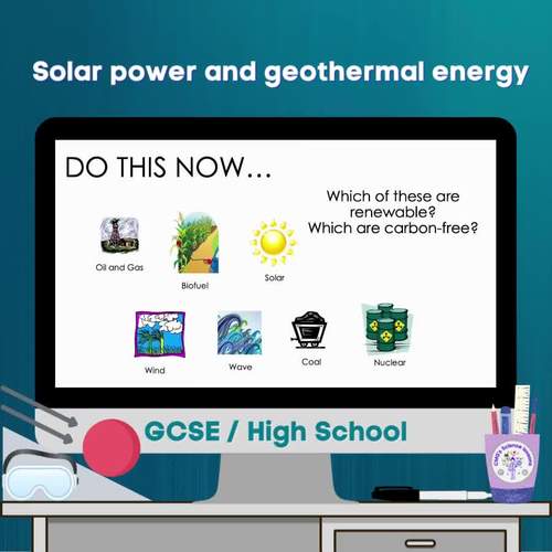 Solar power and geothermal energy (GCSE) by CMGs Science lessons