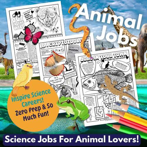 Animal Jobs - Science Jobs For Animal Lovers! Info and Activities by ...