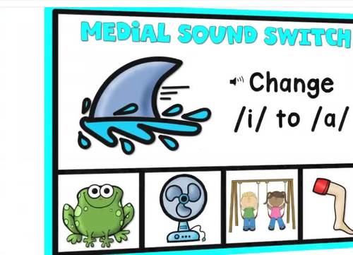 Phoneme Substitution Digital Activities | Phonemic Awareness | Middle Sound