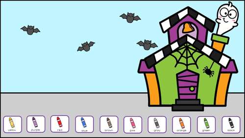 Make Three Ghost Scenes | Interactive Slide Show | AAC Core Vocabulary ...