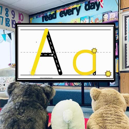 Handwriting Practice Slides Letter Writing SUMMER Letter Formation ...