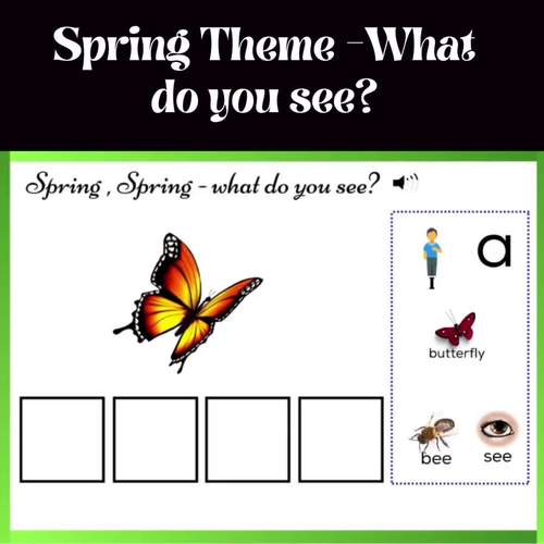 Spring Theme- What Do You See? Boom Cards for Distance Learning | TpT