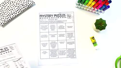 {Dollar Deal} Cinco de Mayo Mystery Puzzles, No Prep Hands-On Activity