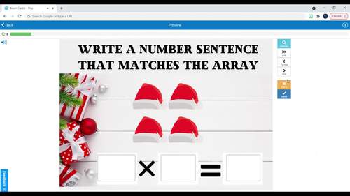 Christmas Arrays Boom Cards by Hands on Learning LLC | TPT