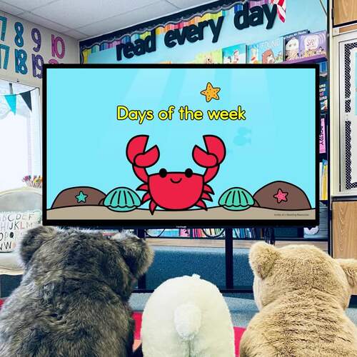 Days of the Week Song Digital Calendar Songs for Kindergarten Digital ...