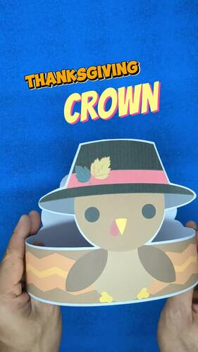 Thanksgiving Turkey Crown Craft | Activity for Kids by Craftytopia ...