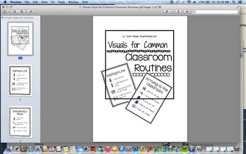 Classroom Routines Visuals by The Autism Helper | TPT