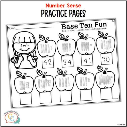 First Grade Back to School Number Sense Worksheets | TpT