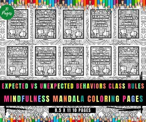 Expected And Unexpected Behaviors Activities, Classroom Rules Activity ...