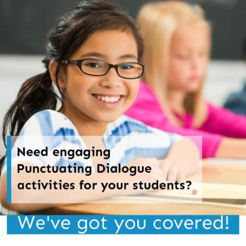 Quotation Marks Punctuating Dialogue Activities | Print & Digital